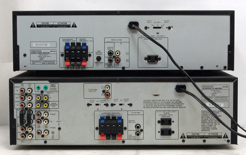 캔우드 KA-996. KM-996 프리 파워앰프 - 보소장터 - 보소보소