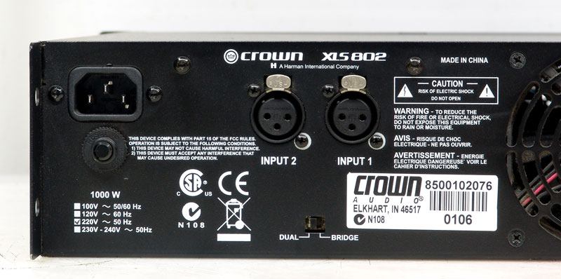 Crown XLS-802, 800+800W 파워앰프 - 보소장터 - 보소보소