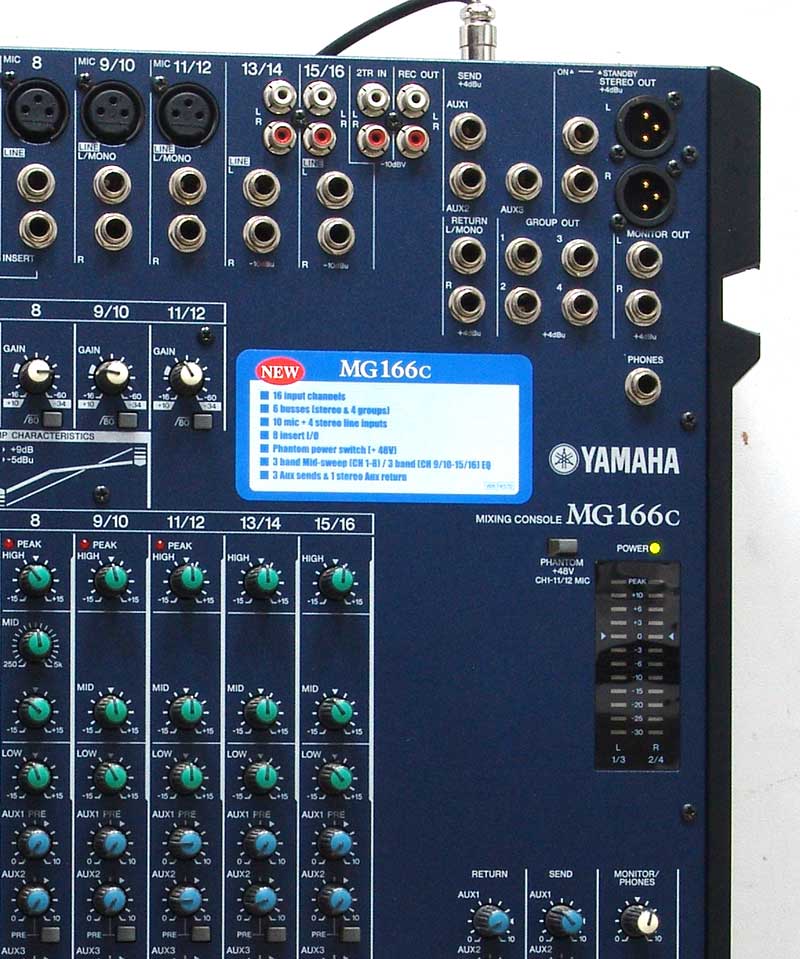 YAMAHA MG166C 믹서 - 보소장터 - 보소보소